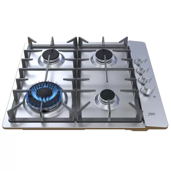 Univa 4-burner Gas Hob S/Steel | Furntech Agencies